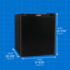 Danby Designer 1.7 cu. ft. Compact Fridge in Black - DAR017A2BDD ...