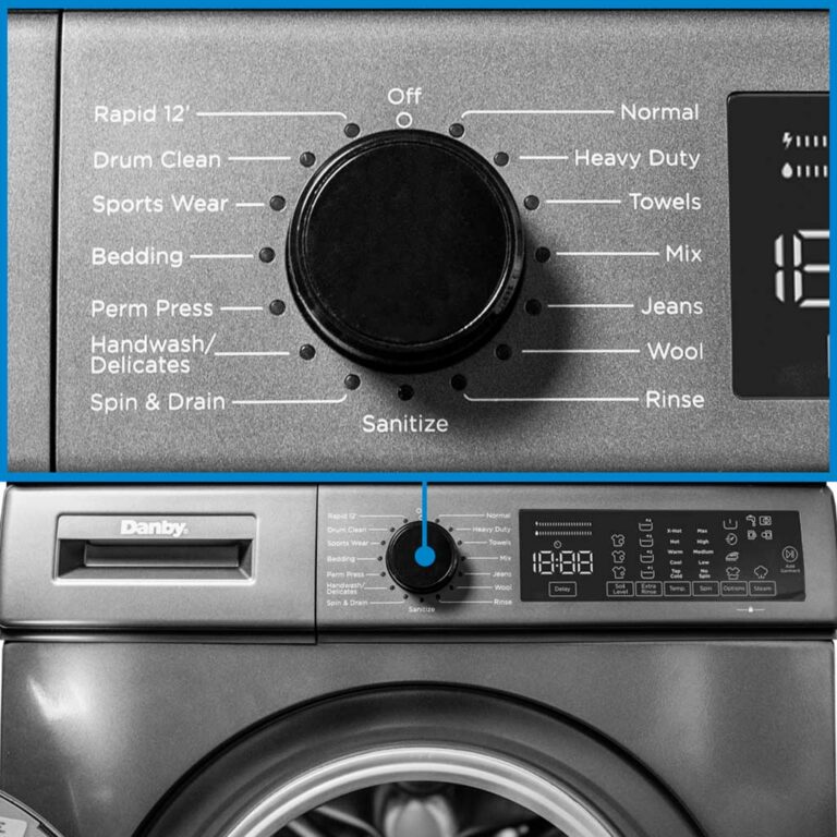 Danby 24" Stackable Front Load Washer with Steam in Dark Silver ...